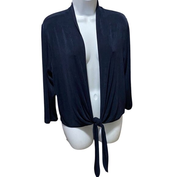 Chico's | Sweaters | Chicos Womens Cardigan Sweater 2 Medium Blue Open ...